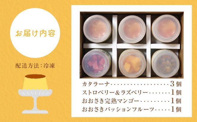 カタラーナ(3個)と(ストロベリー＆ラズベリー1個・パッションフルーツ1個・マンゴー1個)セット 464686_AC78（鹿児島県大崎町） | ふるさと納税サイト「ふるさとプレミアム」