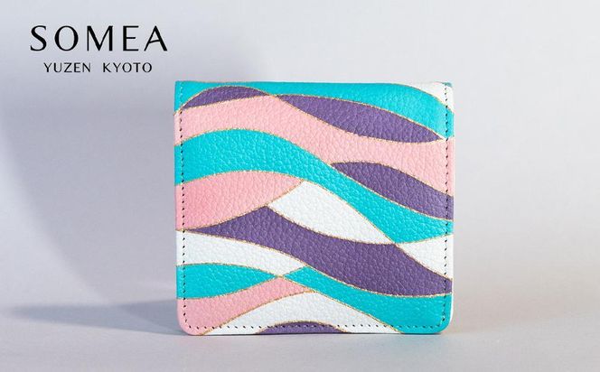 【池内友禅】SOMEA バイフォールドウォレット レザーモデル（重ね立涌／シオン） 261009_B-CA106（京都府京都市） | ふるさと ...