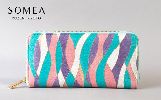 【池内友禅】SOMEA 長財布 レザーモデル（重ね立涌／シオン） 261009_B-CA93（京都府京都市） | ふるさと納税サイト「ふるさと ...