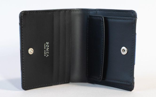 【池内友禅】SOMEA brume バイフォールドウォレット（タンゴブルー） 261009_B-CA118（京都府京都市） | ふるさと納税サイト「ふるさとプレミアム」