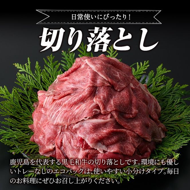 a844 ＜容量・定期便が選べる＞黒毛和牛切り落とし(6P計120g・12P計1.44kg・24P計2.88kg・36P計4.32kg・48P計5.76kg・3回定期便・6回定期便・12回定期 ...